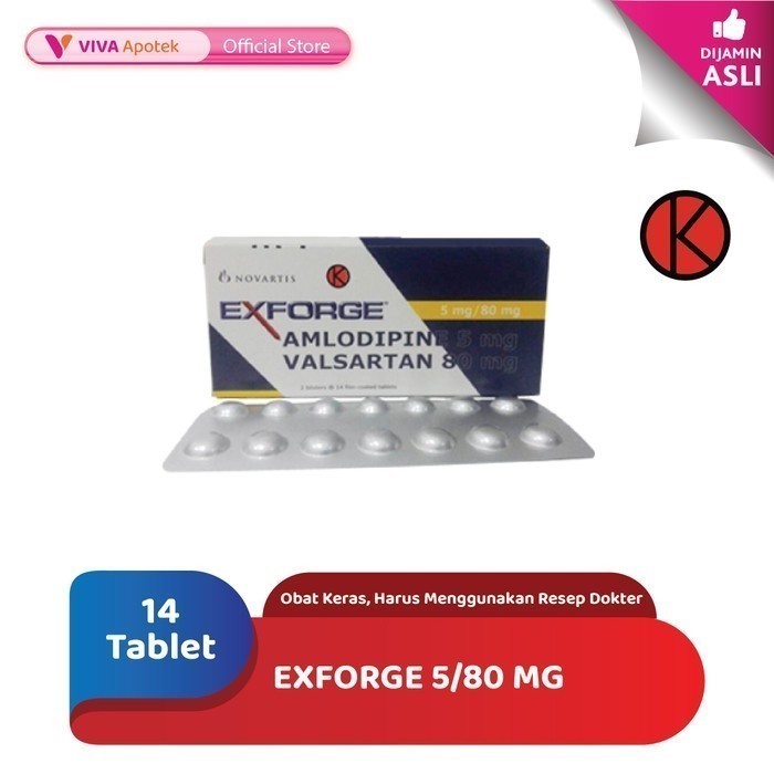Jual Exforge 5/80 mg Tablet (14 Tablet) | Shopee Indonesia