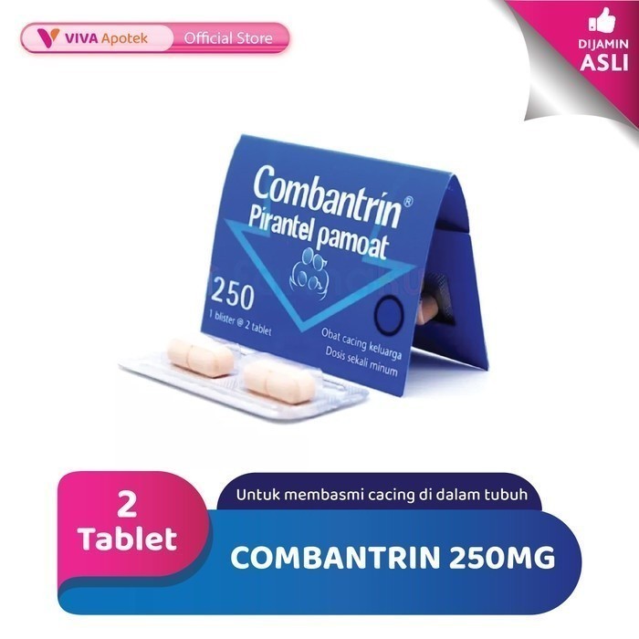 Jual Combantrin 250 mg untuk Mengurangi Infeksi Cacing (2 Tablet ...