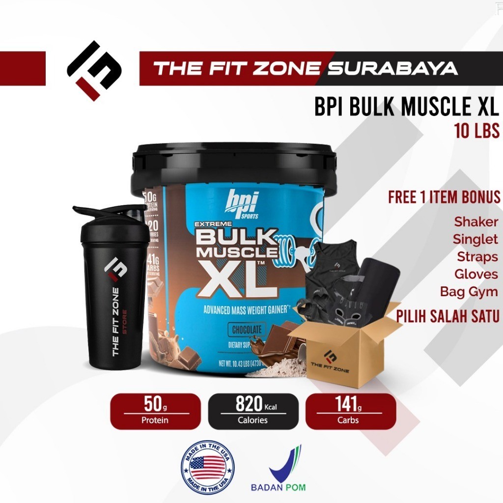Jual BPI SPORTS Bulk Muscle XL 10 Lbs (4.500 Gram) Supplementasi Fitnes ...