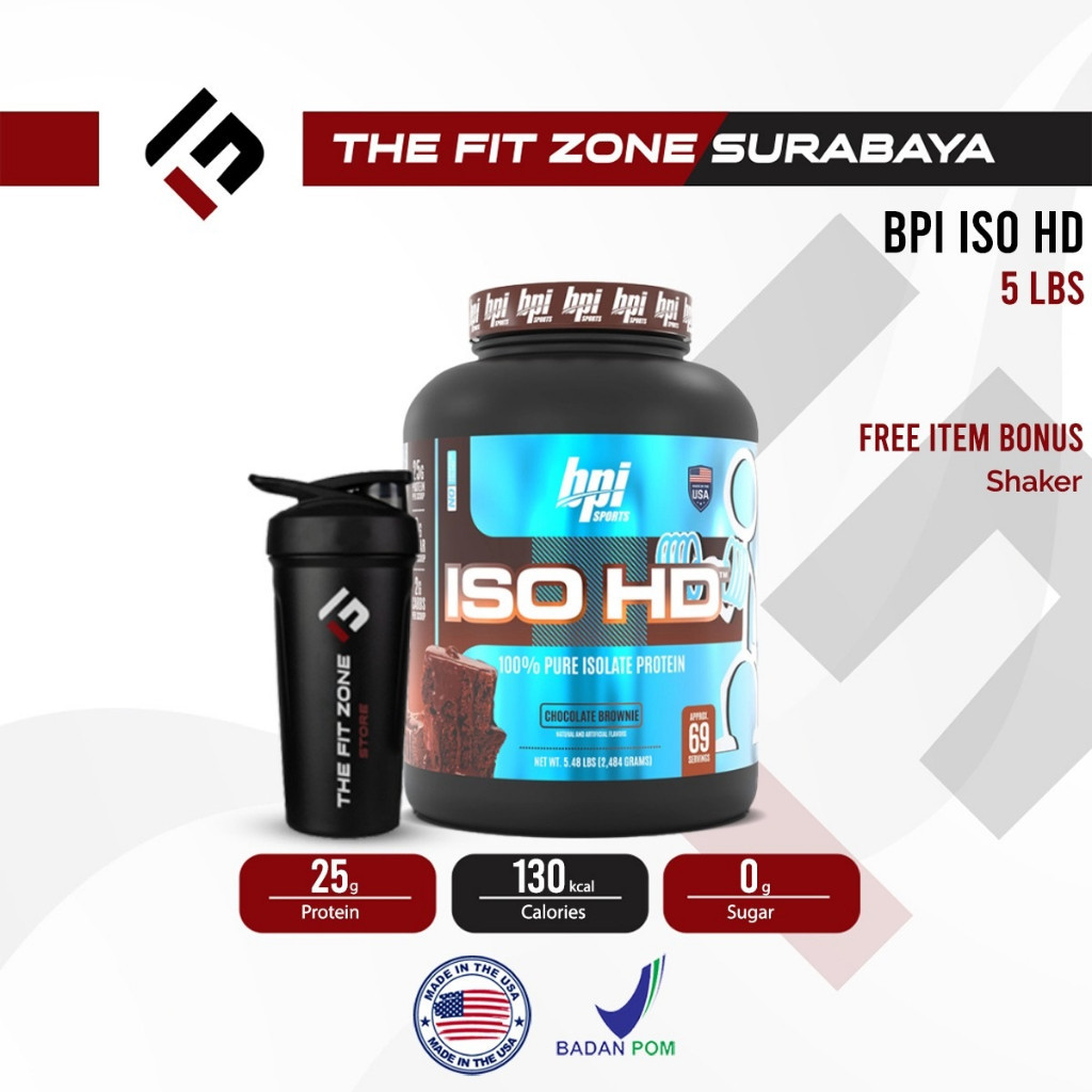 Jual BPI SPORTS Iso HD 5 Lbs (2.250 Gram) Suplemen Fitnes Susu Whey Protein Isolate Import ...
