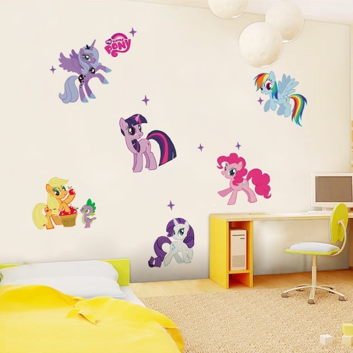 Jual STICKER KUDA PONI MY LITTLE PONY STIKER DINDING | Shopee Indonesia