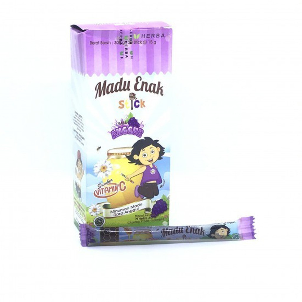 Jual Herbatama Madu Stick Anggur untuk Menjaga Daya Tahan Tubuh (20 ...