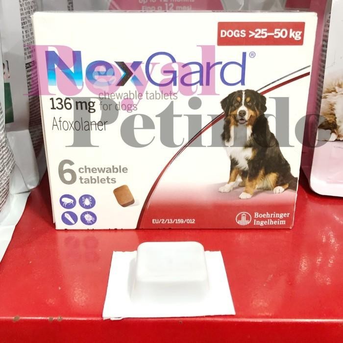 Jual Nexgard Xl 25 - 50 Kg Obat Kutu Dan Demodex Anjing Per Tablet ...