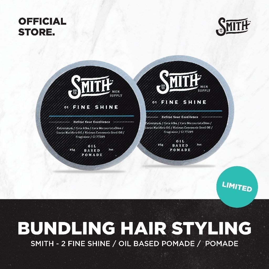 Jual SMITH - 2 Fine Shine / Oil Based Pomade / Pomade | Shopee Indonesia