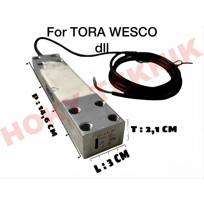 Jual Load Cell Sensor Timbangan Digital 100 Kg (Cap Sensor 180Kg ...