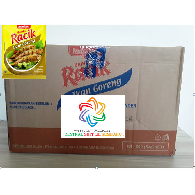 Jual Indofood Bumbu Racik Ikan Goreng [20Gram /200 Sachet /1 Karton ...