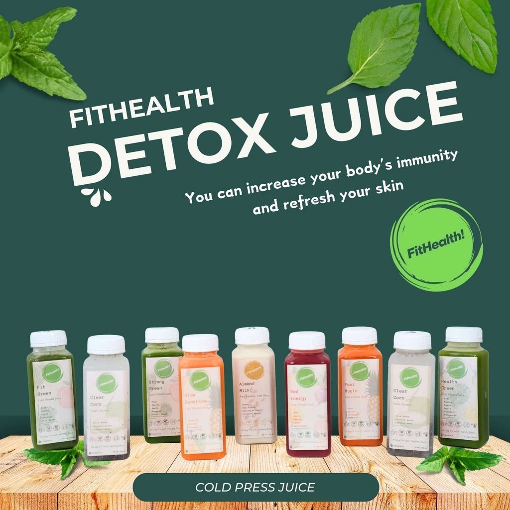Jual Paket Juice Detox 1 Hari (9 Botol) - 100% Cold Pressed - Jus ...