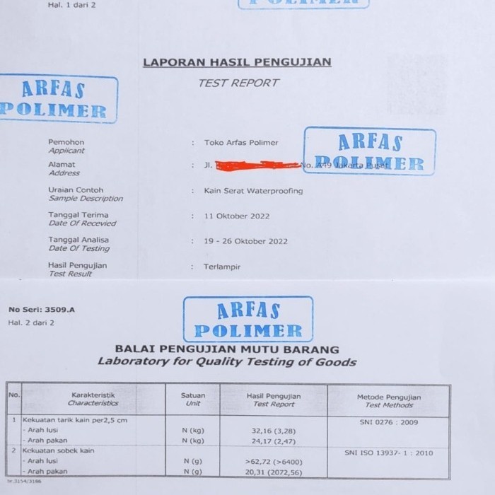 Jual NEW SERIES TISSUE/KAIN/SERAT/KASA/MEMBRAN PELAPIS CAT ...