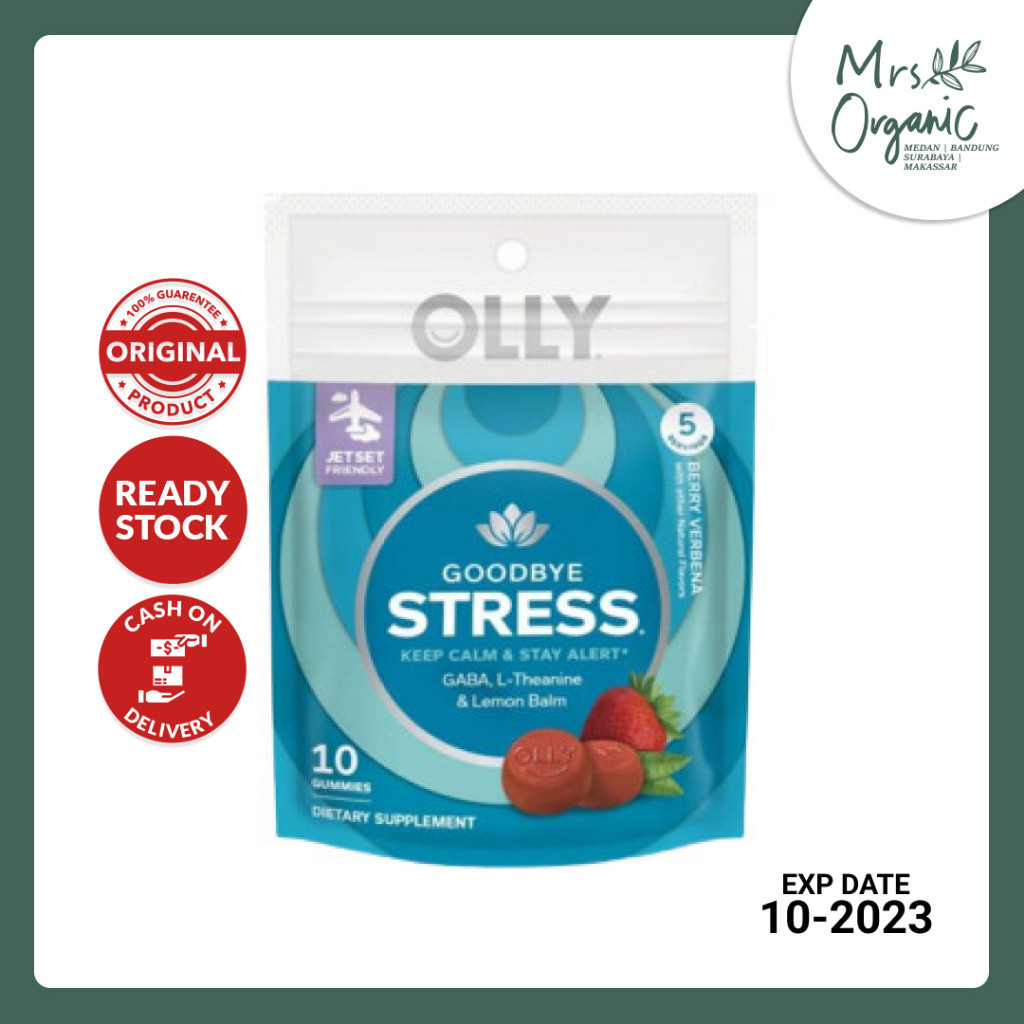 Jual OLLY Goodbye Stress Berry Verbena 10 Gummies | Shopee Indonesia