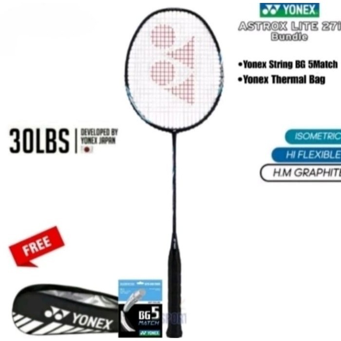 Jual Full Set Raket Badminton Yonex Astrox Lite 27I / 27 I 5U G5 | Shopee Indonesia