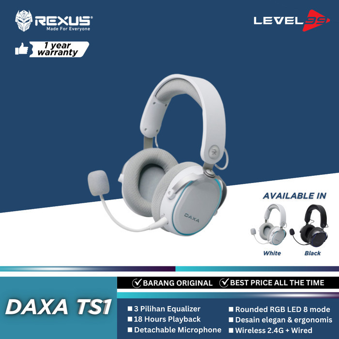 Jual Headset Gaming Rexus Daxa Ts1 For Sport 2In1 Conection | Shopee ...