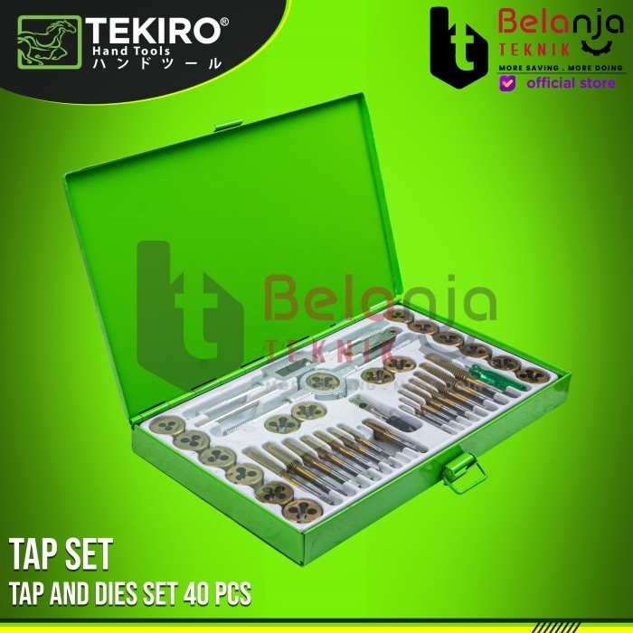 Jual Tekiro Hand Taps And Dies Set 40 Pcs Tap Set Dan Snei 40 Pcs ...
