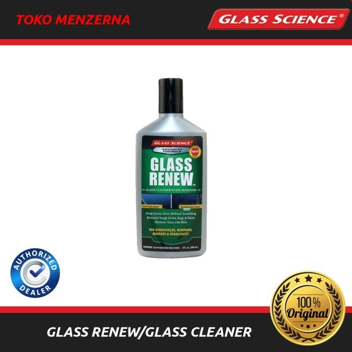 Jual GLASS SCIENCE GLASS RENEW 237ML - GLASS CLEANER / STAIN REMOVER ...