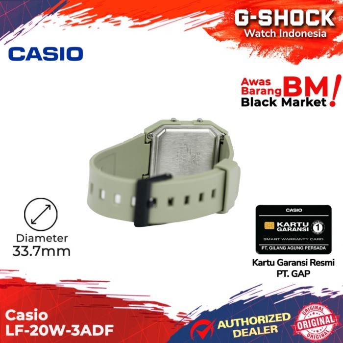 Jual Casio General Lf-20W-3Adf Lf-20W Lf-20 Lf20W Lf 20W | Shopee Indonesia
