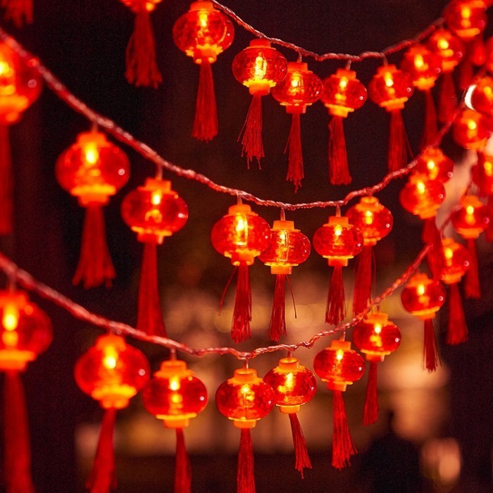 Jual Lampu Renteng Lampion Merah Kuning Lampu Dekorasi Led Lampion ...