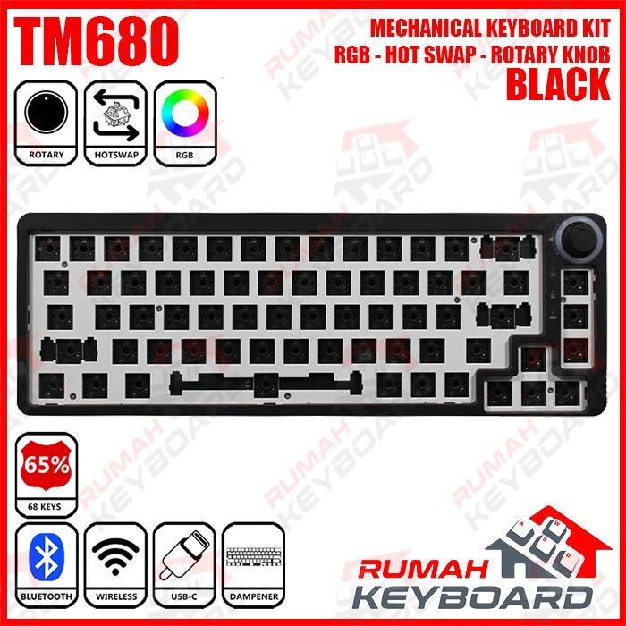 Jual Tm680 - 3 Mode - Rgb - 65% - Knob - Bare - Mechanical Keyboard ...