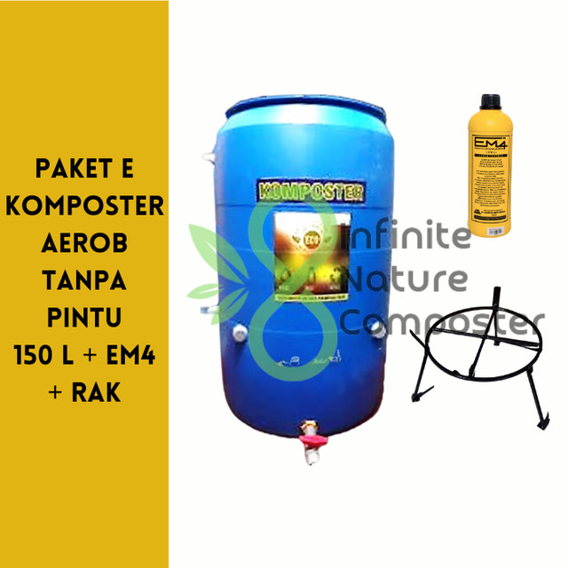 Jual Paket E Tong Komposter AEROB Tanpa Pintu 150 L + Em4 + Rak ...