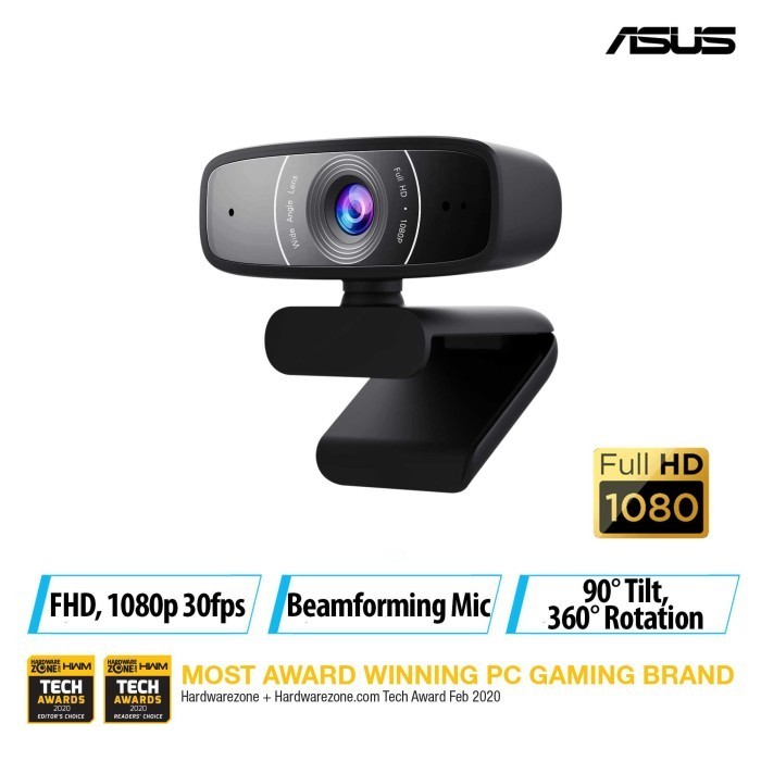 Jual Asus Webcam C3 With 1080P 30 Fps Recording & Beamforming Mic ...