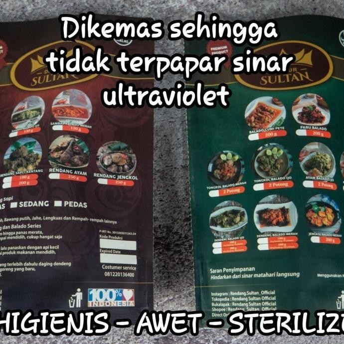 Jual Rendang kemasan jengkol 250gr rendang jengkol rendang sultan instan LC | Shopee Indonesia