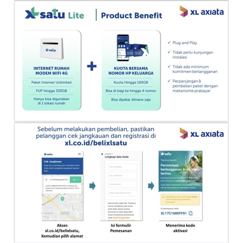 Jual Modem Wifi 4G Xl Satu Lite Family (Hkm N401) All Operator | Shopee ...