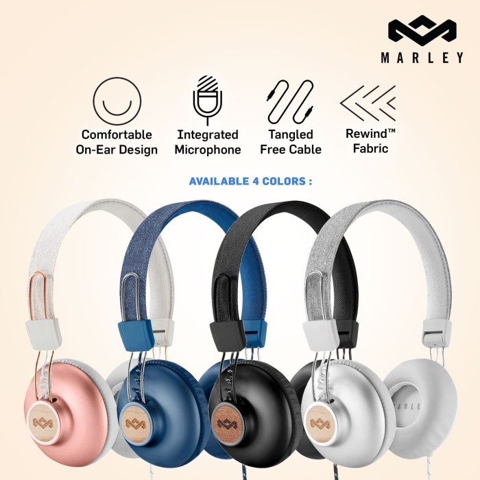 Jual Headphone Original Marley Positive Vibration (Wire) | Shopee Indonesia