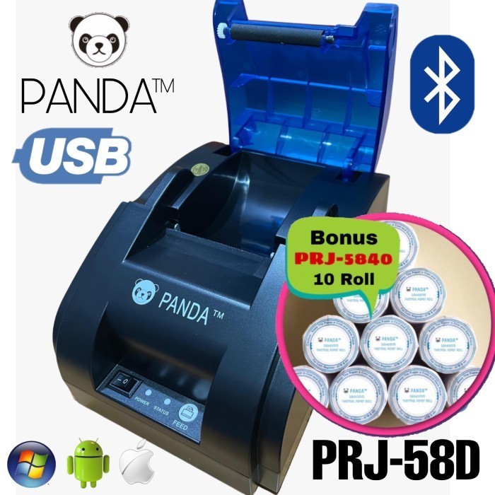 Jual Printer Kasir/Ppob Thermal 58Mm Panda Prj-58D Android (Usb+Bluetooth) | Shopee Indonesia