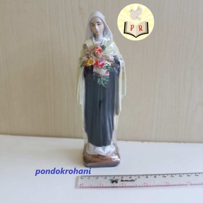 Jual Patung Santa Theresia dari Lisieux Tinggi 20 cm Berwarna | Shopee ...