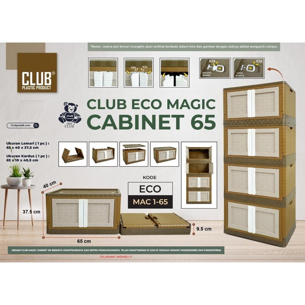 Jual Lemari Tempat Penyimpanan Serbaguna / Box Penyimpanan Multifungsi Club ECO Magic Cabinet 65 ...