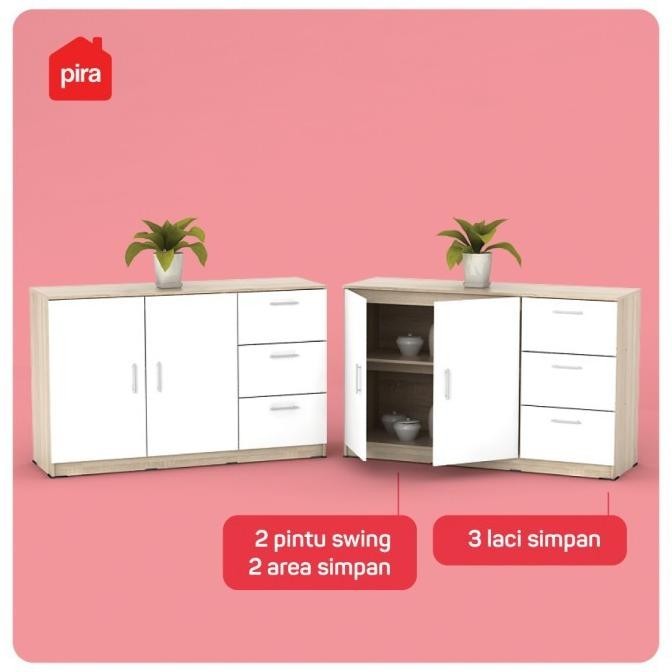 Jual JTR - MEJA SERBAGUNA MEJA TV LEMARI DARUR BAWAH ALBA SB 120 | Shopee Indonesia