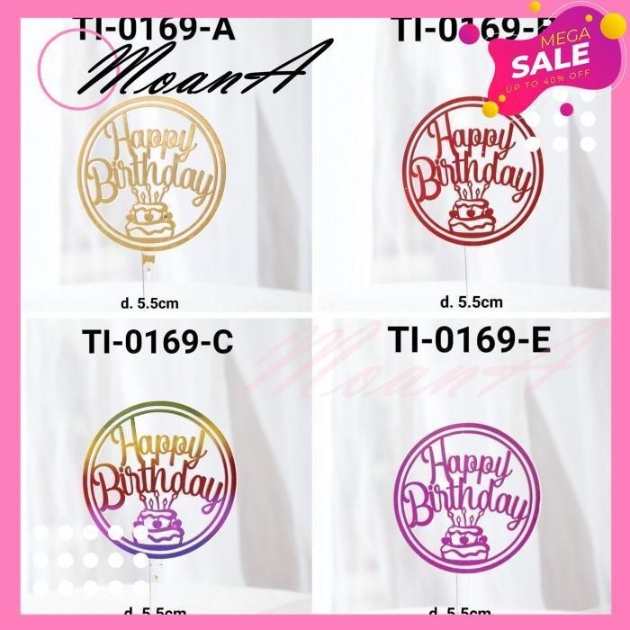 Jual KUALITAS TERBAIK CAKE TOPPER TULISAN PLASTIK HAPPY BIRTHDAY CAKE ...