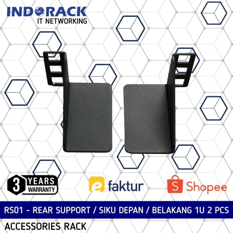 Jual RS01 Rear Support Rack INDORACK 1U Untuk Penahan Perangkat Rak ...