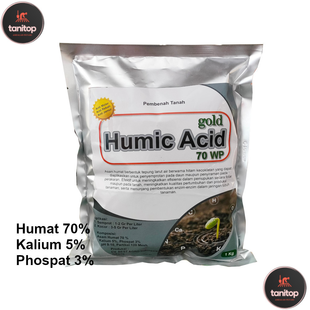 Jual Humic Acid Gold 500 Gram Pupuk Asam Humat Powersoil | Shopee Indonesia