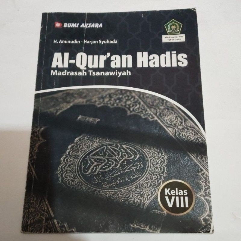 Jual BUKU ORI AL-QUR'AN HADIS KELAS 2 SMP PENERBIT BUMI AKSARA | Shopee Indonesia