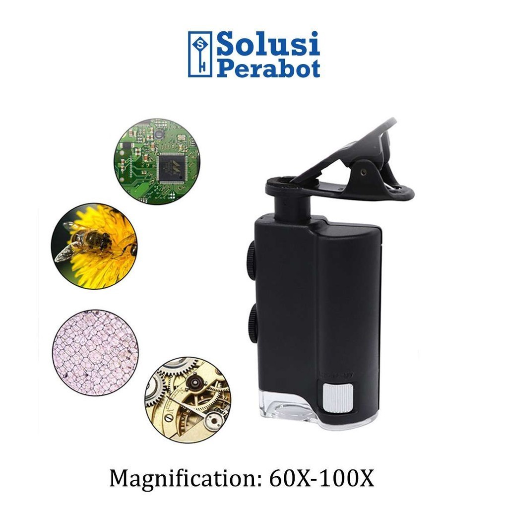 Jual Mikroskop Kamera Ponsel UV LED AE86 60X-100x SP / Microscope ...
