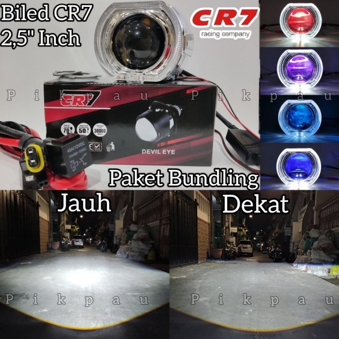 Jual Terbatas Paket Biled - Lampu Biled Cr7 Original+Shroud2,5Inch ...