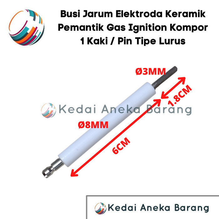 Jual Busi Jarum Elektroda Pemantik Gas Kompor Burner Oven Boiler Lurus ...