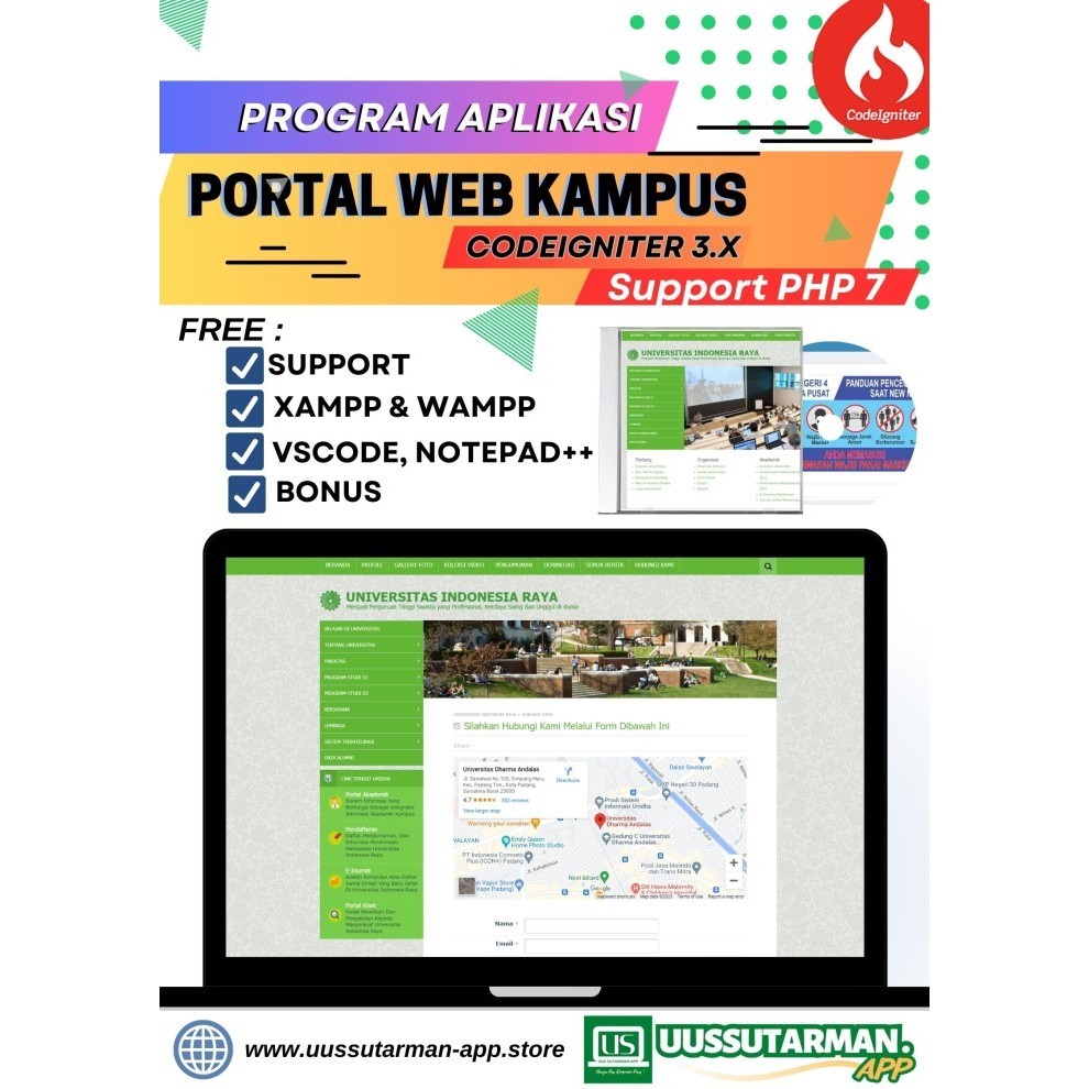 Jual Terlaris Program Aplikasi Web Portal Kampus Responsive dengan Codeigniter 3.x SALE | Shopee ...