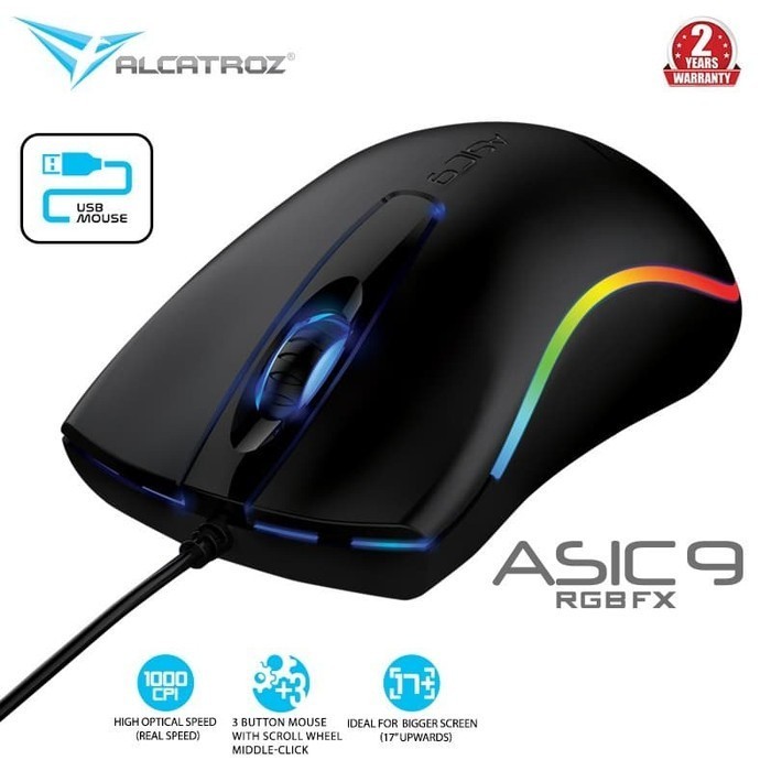 Jual Alcatroz Asic 9 Rgb Gaming Mouse | Shopee Indonesia