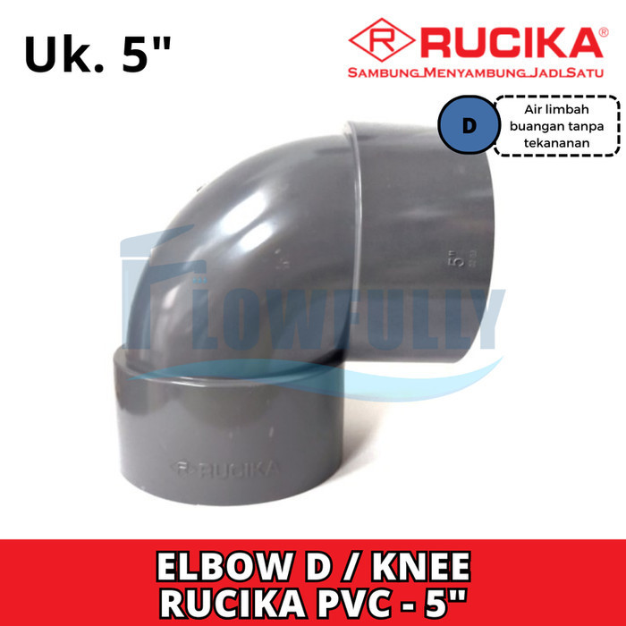 Jual ELBOW D 5 inch RUCIKA KNEE KNIE DV 5" 90° PVC | Shopee Indonesia
