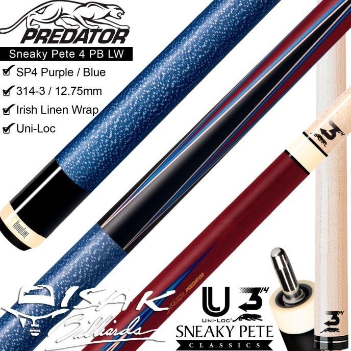 Jual ASLI PREDATOR SP4 PURPLE LW POOL CUE | UNILOC SNEAKY PETE STICK BILLIARD HARGA SPESIAL ...