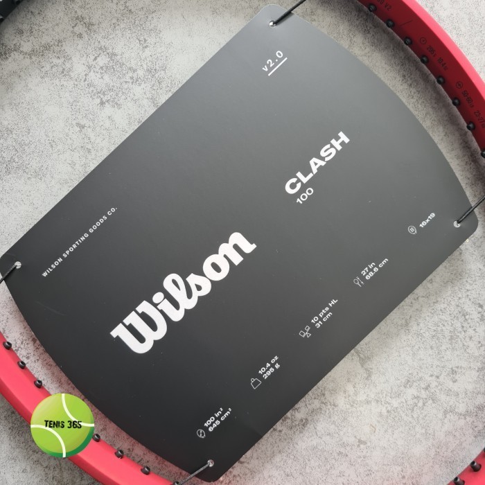 Jual Raket Tenis Wilson Clash V2 100 ( 295gr / 100" ) | Shopee Indonesia