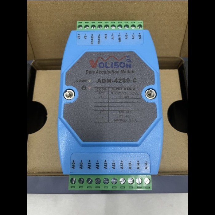 Jual MODBUS RTU RS485 - Voltage 0-10 Volt to Modbus RTU RS485 ADM-4280 ...