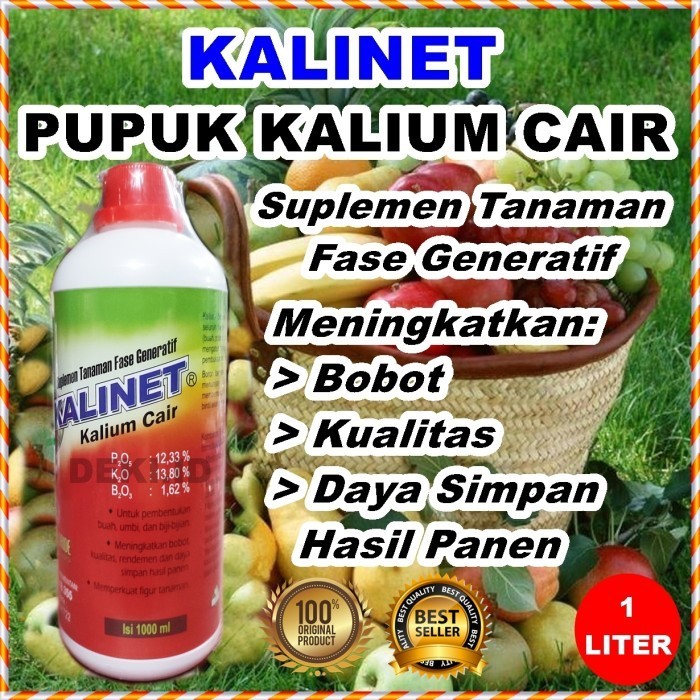 Jual Kalinet 1 L Pupuk Kalium Cair Pembuahan Generatif Tanaman Pemanis ...