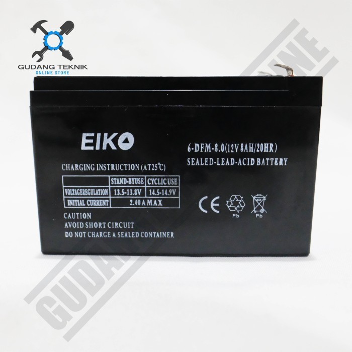 Jual Baterai Aki 12 V 8 Ah Sprayer Hama Elektrik Eiko | Shopee Indonesia