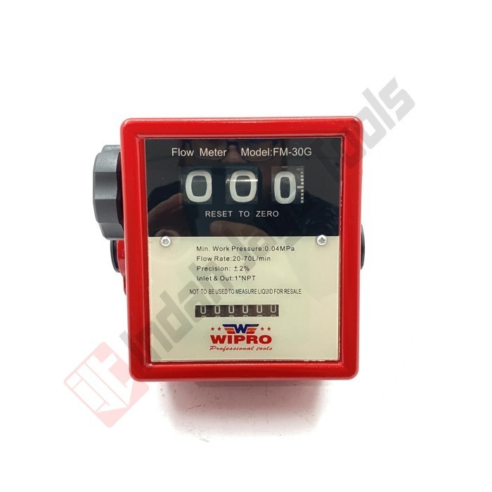 Jual WIPRO FM-30G Flowmeter 3 Digit 1 Inch - Meteran Solar Flow Meter ...