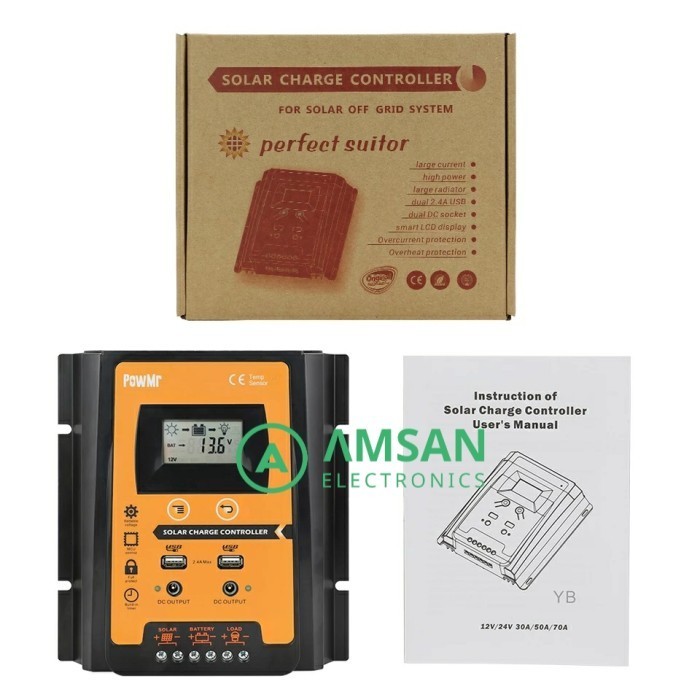 Jual Powmr Mppt Pwm Controller Scc Pvsc 30A Ip32 Dual | Shopee Indonesia