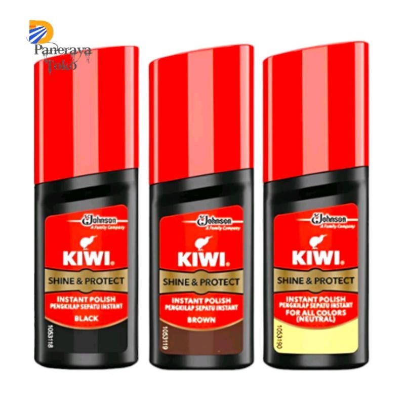Jual KIWI SHINE & PROTECT INSTANT POLISH 30 ML - Semir Sepatu. | Shopee Indonesia
