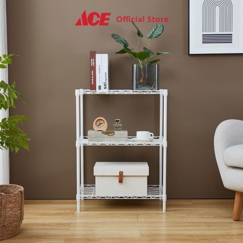 Jual Ace - Stora Rak Besi 3 Tingkat 59X34X78 Cm - Ivory | Shopee Indonesia