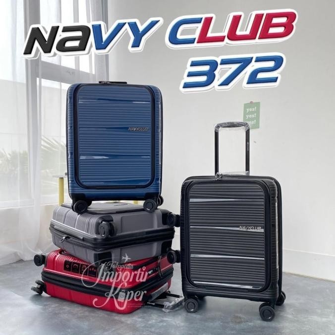 Jual Koper Navy Club Original 372 Series Cabin 20Inch Front Load Tsa ...