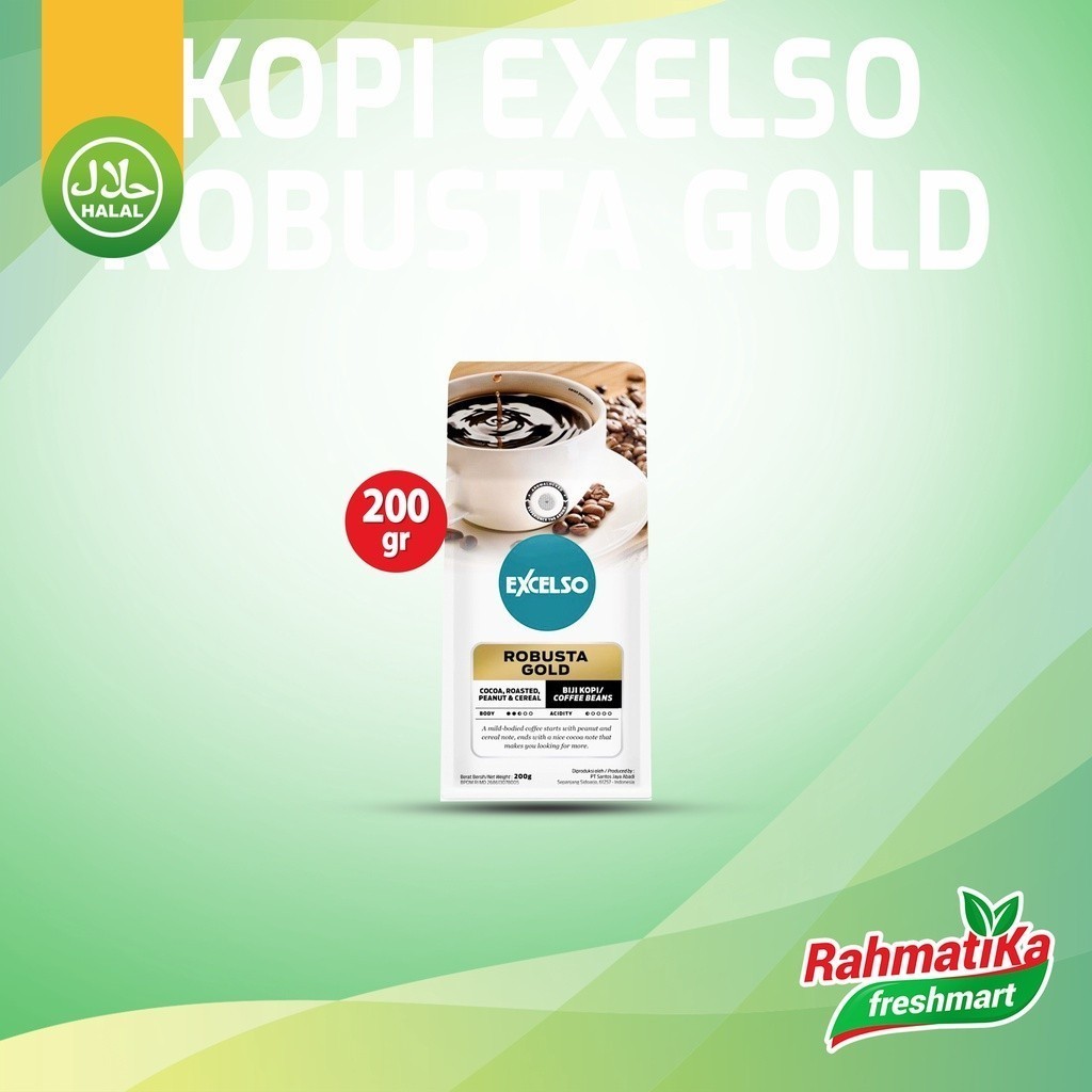 Jual Excelso Kopi Robusta Gold 200 gram | Shopee Indonesia